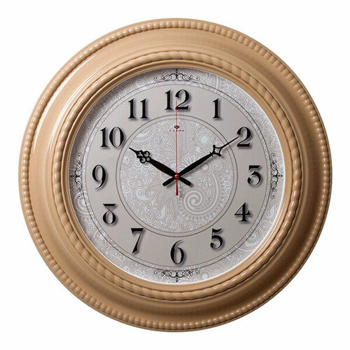 Часы настенные Есения Орнамент 61 см серый корпус Перо Павлина