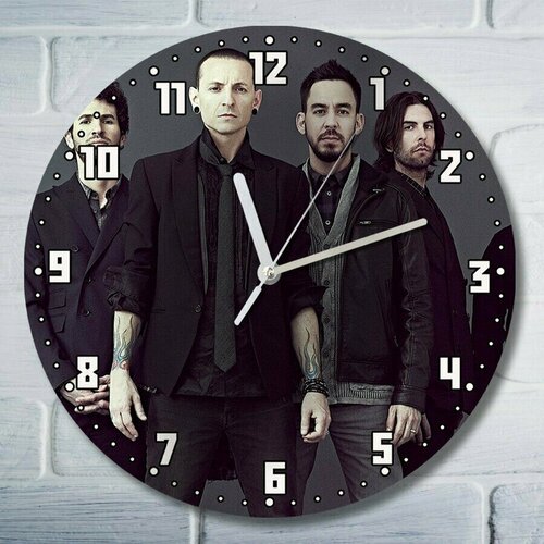 Настенные часы УФ с рисунком музыка Linkin Park - 3714