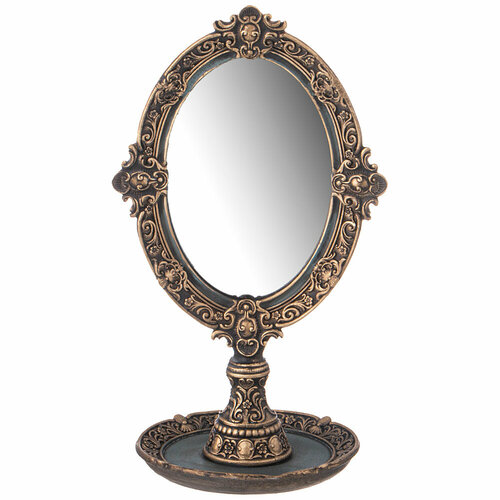 Зеркало настольное Lefard "Рококо" 15.5х12.7х17см, полистоун, стекло (504-419)