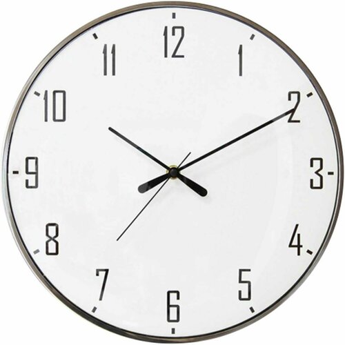 Часы настенные Apeyron ML200-916 диаметр 33 см металл цвет серебристый