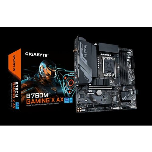 Материнская плата GIGABYTE Intel B760 LGA1700 MicroATX Memory DDR5 B760MGAMINGXAX1.2