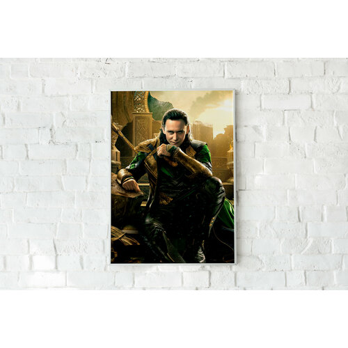 Плакат без рамы Локи/Мстители/ Loki/ Плакат на стену 30х42 см / Постер формата А3