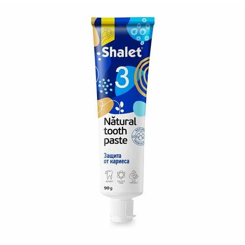 Shalet Зубная паста, 90г, защита от кариеса