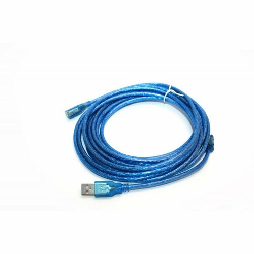 USB удлинитель USB(male) - USB(female) длинна 500 см. цвет синий
