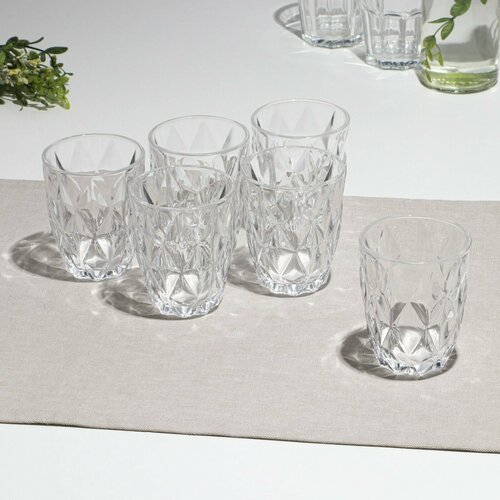 Набор стаканов, стекло h=10 см, 260 мл, 6 шт.