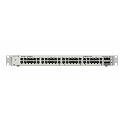 Reyee 48-Port 10G L2+ Managed Switch, 48 Gigabit RJ45 Ports, 4 *10G SFP+ Slots,19-inch Rack-mountable Steel Case, Static Routing