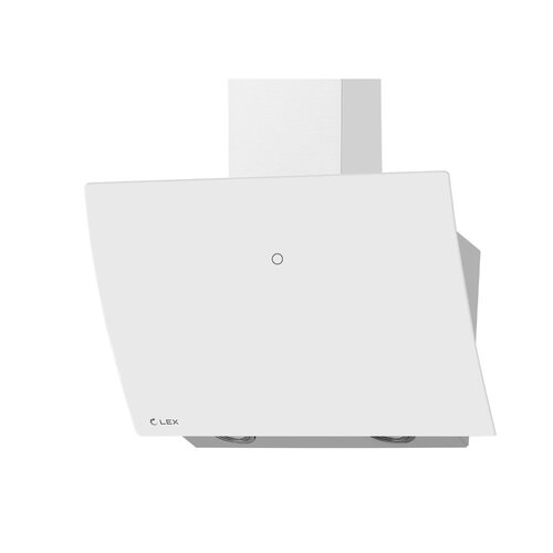 Наклонная вытяжка LEX Plaza GS 600, цвет корпуса white, цвет окантовки/панели белый