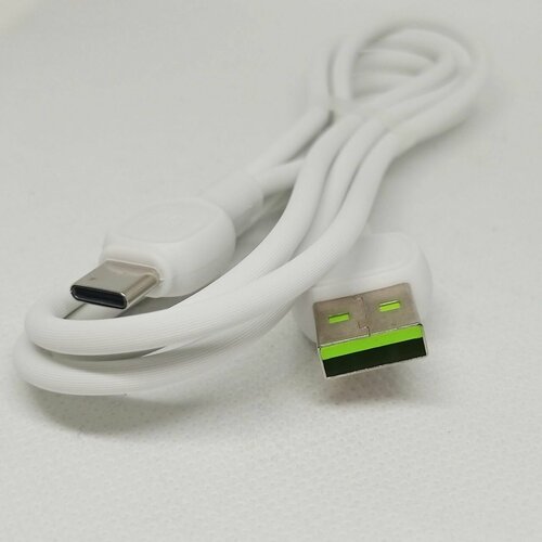 Кабель USB Type C для зарядки и передачи данных 1м- белый