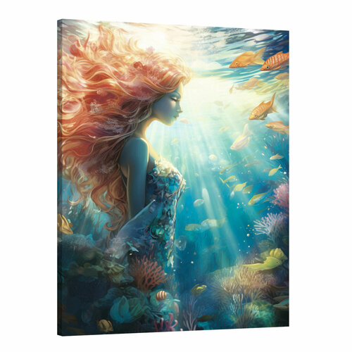 Интерьерная картина 50х70 "Морская дева"