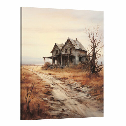 Интерьерная картина 50х70 "Интересный дом"