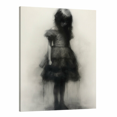 Интерьерная картина 50х70 "Кукла в тумане"