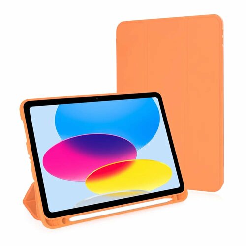 Чехол для Apple Ipad 10 2022 10.9 Gurdini Milano - pen slot (оранжевый)