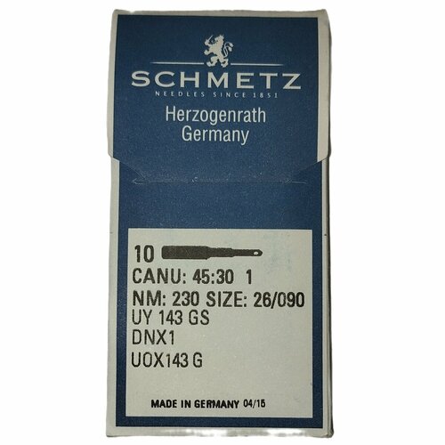 Игла для мешкозашивочной машины Schmetz DNx1 № 230/26 (10шт./упак.)