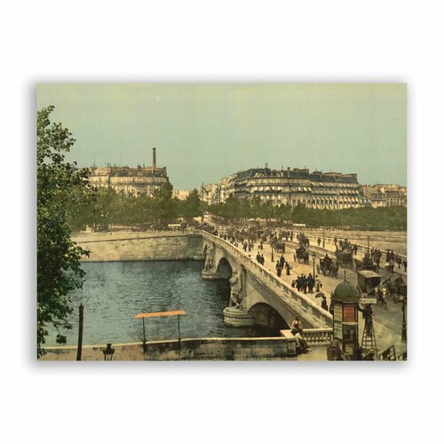 Постер, плакат на бумаге / Alma bridge, Paris, France / Размер 30 x 40 см