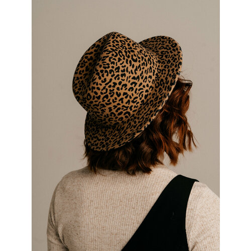 Шляпа Фетр Сибири, размер 58, коричневый, бежевый