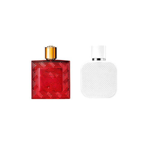 Подарочный набор для него по мотивам Versace Eros Flame, Lacoste L.12.12 Blanc 2 по 2 мл