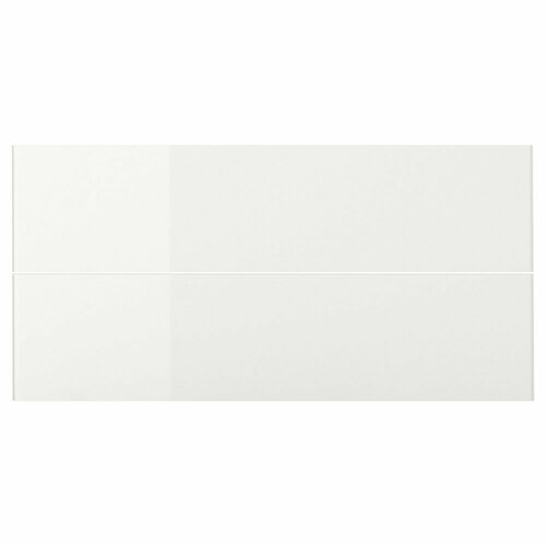 Фронтальная панель ящика, глянцевый белый 40x10 см RINGHULT 003.672.30