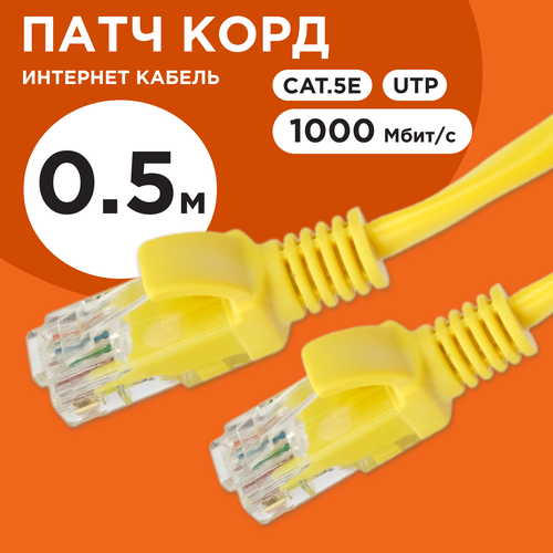 Патч-корд UTP Cablexpert PP12-0.5M/Y