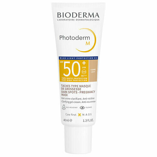 BIODERMA фотодерм М Солнцезащитный крем-гель SPF50+ Светлый оттенок, 40 мл