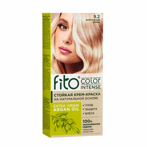 Fitoкосметик Стойкая крем-краска для волос Fito color intense тон 9.2 жемчужный блонд, 115 мл