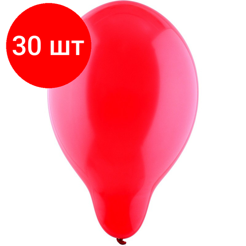 Комплект 30 упаковок, Набор шаров B 85/101 Пастель Экстра Red 1102-0172
