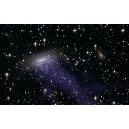Картина на холсте 60x110 LinxOne "Галактика, газовый поток, созвездия, звезды" интерьерная для дома / на стену / на кухню / с подрамником