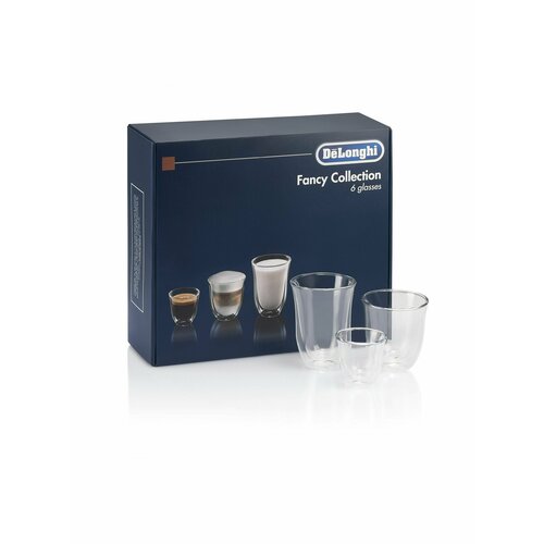 Набор чашек DeLonghi DLSC302 для кофе и чая, 6 шт