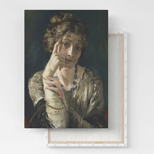 Картина на холсте, репродукция / Мариано Фортуни - Portrait of Henriette Fortuny / Размер 30 x 40 см