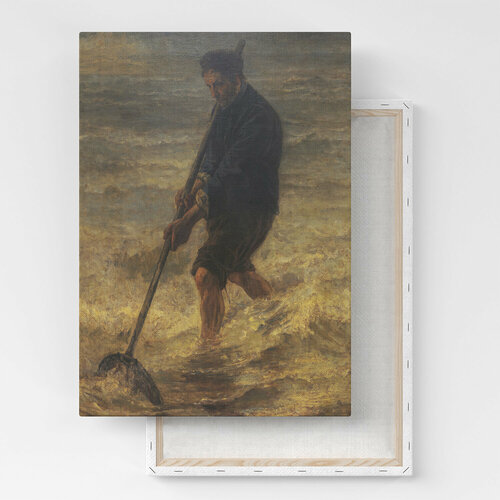 Картина на холсте, репродукция / Йосеф Исраэлс - The Fisherman / Размер 40 x 53 см