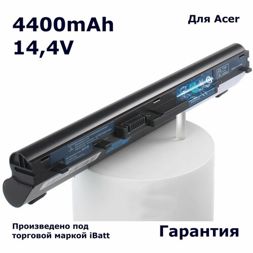 Аккумулятор iBatt 4400mAh, для TravelMate P633 Aspire 3935 4220 P633-M Travelmate 8481TG 8372TG 8481 P633-M-33124G32Akk Iconia 6120 8481G