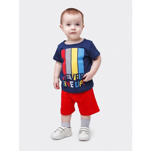 Комплект одежды Veddi, размер 104-56, синий, красный