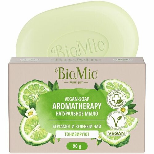 Натуральное мыло Biomio Bio-Soap Aromatherapy Бергамот и зеленый чай, 90 г