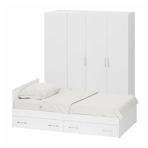 Спальня Стандарт 2-1200Я, цвет белый