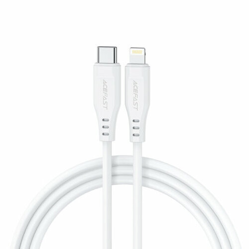 Кабель для быстрой зарядки ACEFAST Soft and Superb Durability, USB-C to Lightning MFi Cable, PD30W, 1.2 м, Белый