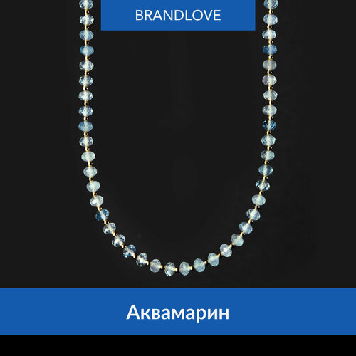 Чокер BL Jewelry Lounge, малахит, аквамарин, длина 35 см, голубой
