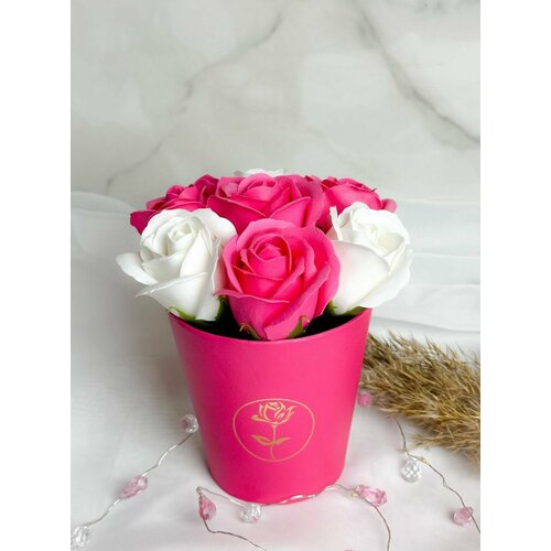 Букет из мыльных роз, цветы из мыла, Цветы на 14 февраля и 8 марта, подарок
