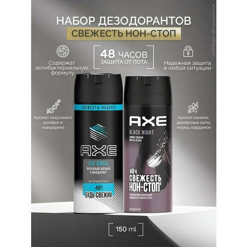Набор дезодорантов Black Night и Ice Chill
