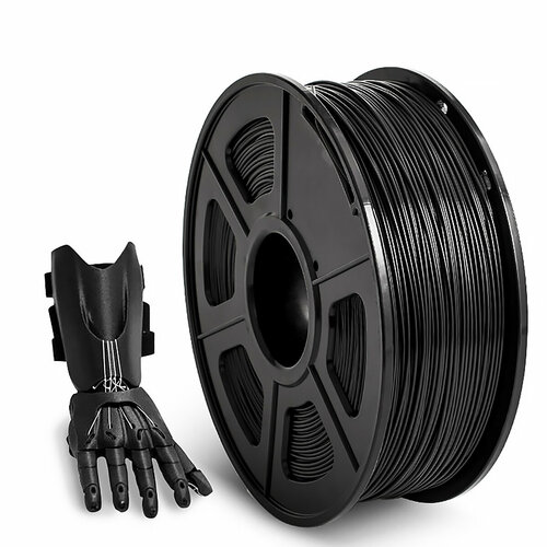 Филамент NVPRINT ABS Black для 3D печати диаметр 1.75мм длина 330 метров масса 1 кг