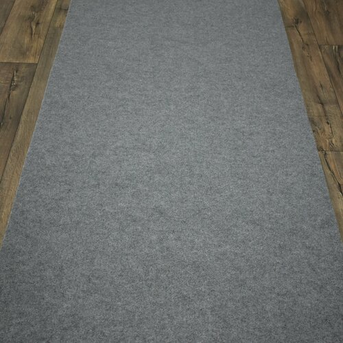 Ковровая дорожка на резине, ковролин на резине, придверный коврик, GENT, IDEAL, серый, 0.6*4 м (ковер, палас)
