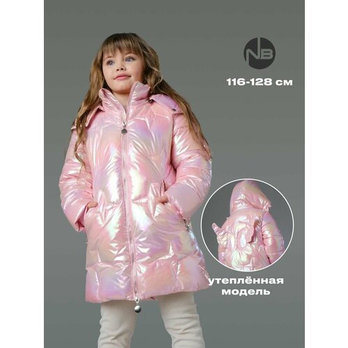 Куртка Nota Bene, размер 116, розовый