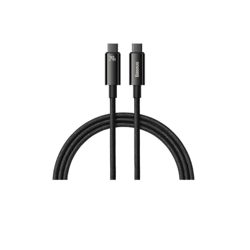 Сетевой кабель Baseus Tungsten Gold Fast Charging Data Cable Type-C to Type-C 240W 1m Black (CAWJ040001)