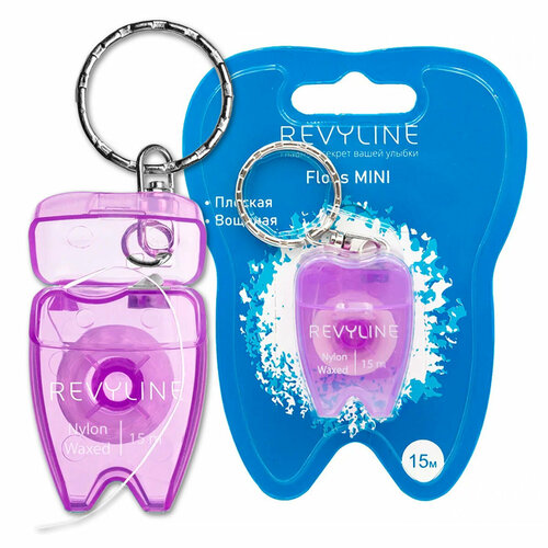 Вощеная зубная нить Revyline floss mini, 15 м