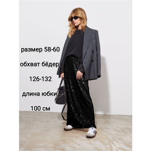 Юбка YolKa_Dress, размер 58/60, черный