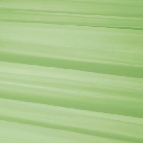 Тюль вуаль с утяжелителем 100x325 см однотонная, цвет зеленый