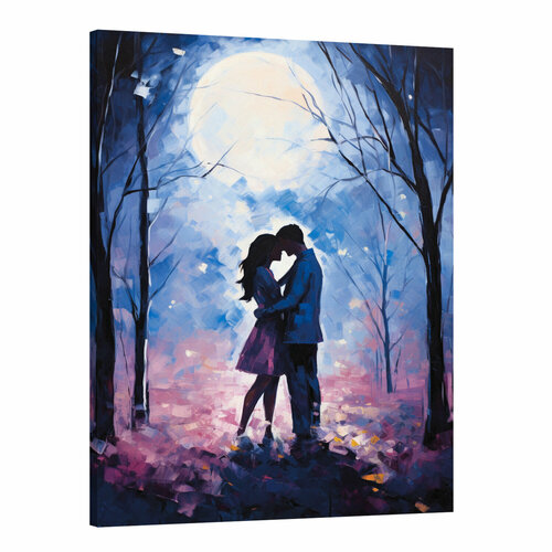 Интерьерная картина 50х70 "Поцелуй луны"