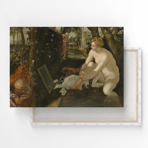Картина на холсте, репродукция / Тинторетто - Susanna and the Elders / Размер 60 x 80 см