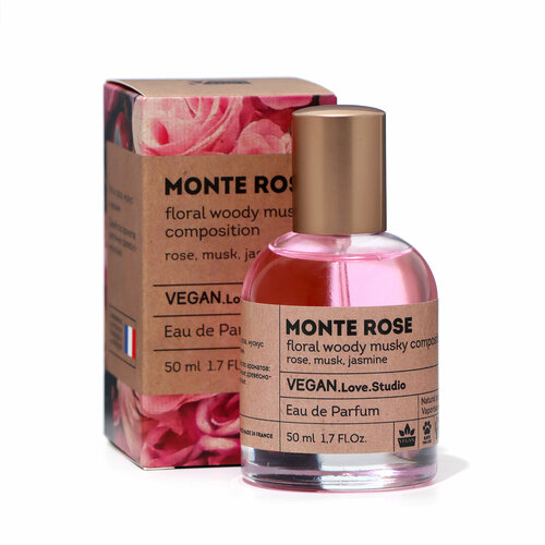 Парфюмерная вода жеская Vegan Love Studio Monte Rose, 50 мл (по мотивам Roses Musk (Montale)