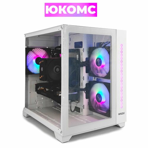 Игровой PC юкомс Ryzen 5 5600G, GTX 1650 Super 4GB, SSD 1TB, 32GB DDR4, БП 450W, win 10 pro, White Cube case