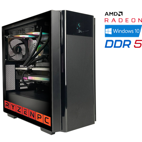 Настольный компьютер RyzenPC GAME 83512550 (AMD Ryzen 5 7500F 3.7 ГГц, AMD A620, 16 DDR5, SSD: 1000 Гб, HDD: 2000 Гб, AMD Radeon RX 7600 8 Гб, WI-FI, Без привода, 750 Вт, Deepcool CH510 Mesh Digital, Windows 10 Home)