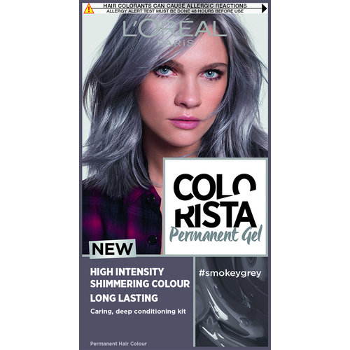 L'Oreal Paris Colorista Permanent Gel стойкая краска для волос, дымчато-серый, 60 мл
